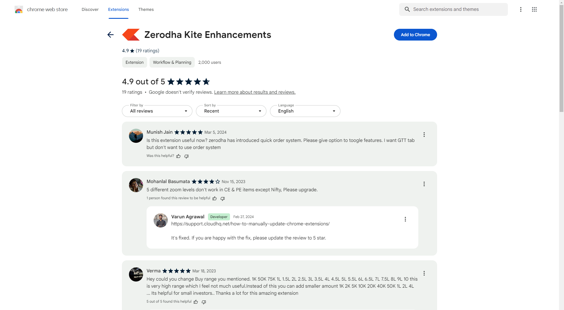 Zerodha Kite Enhancements - Project - Systron Labs